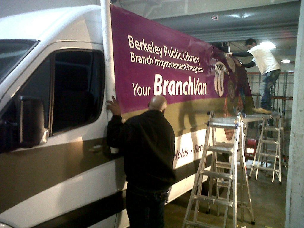 Sprinter Van Vinyl Wrap for the Berkeley Public Library – Custom ...
