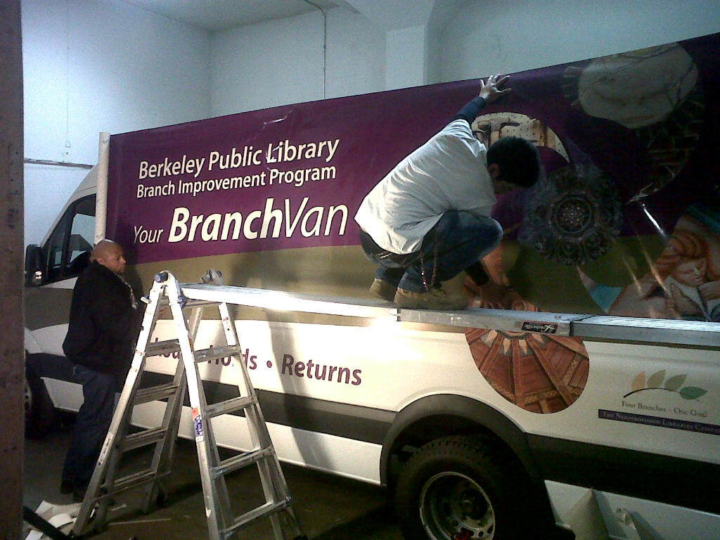 Sprinter Van Vinyl Wrap for the Berkeley Public Library – Custom ...