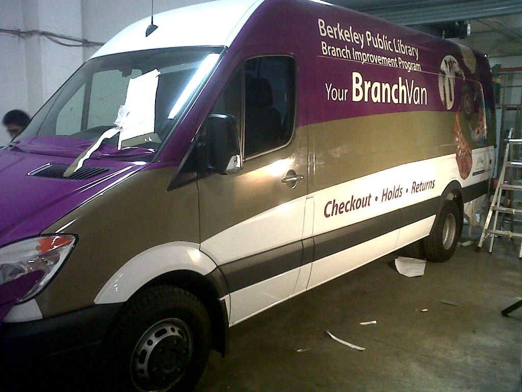 Sprinter Van Vinyl Wrap for the Berkeley Public Library – Custom ...
