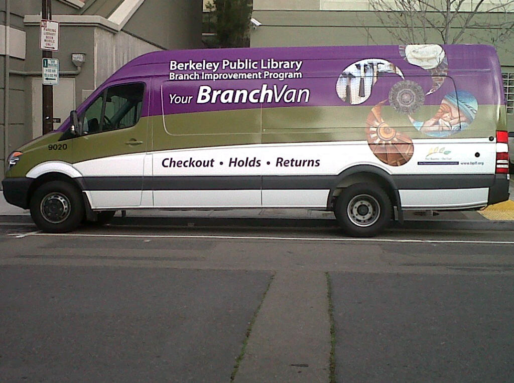 Sprinter Van Vinyl Wrap for the Berkeley Public Library – Custom ...