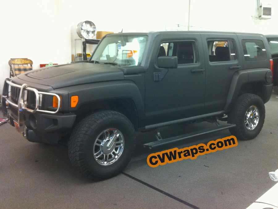 Hummer: Matte Black Wrap – Custom Vehicle Wraps