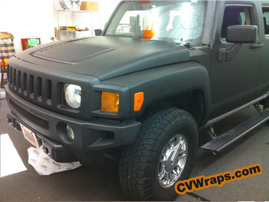 Hummer: Matte Black Wrap – Custom Vehicle Wraps