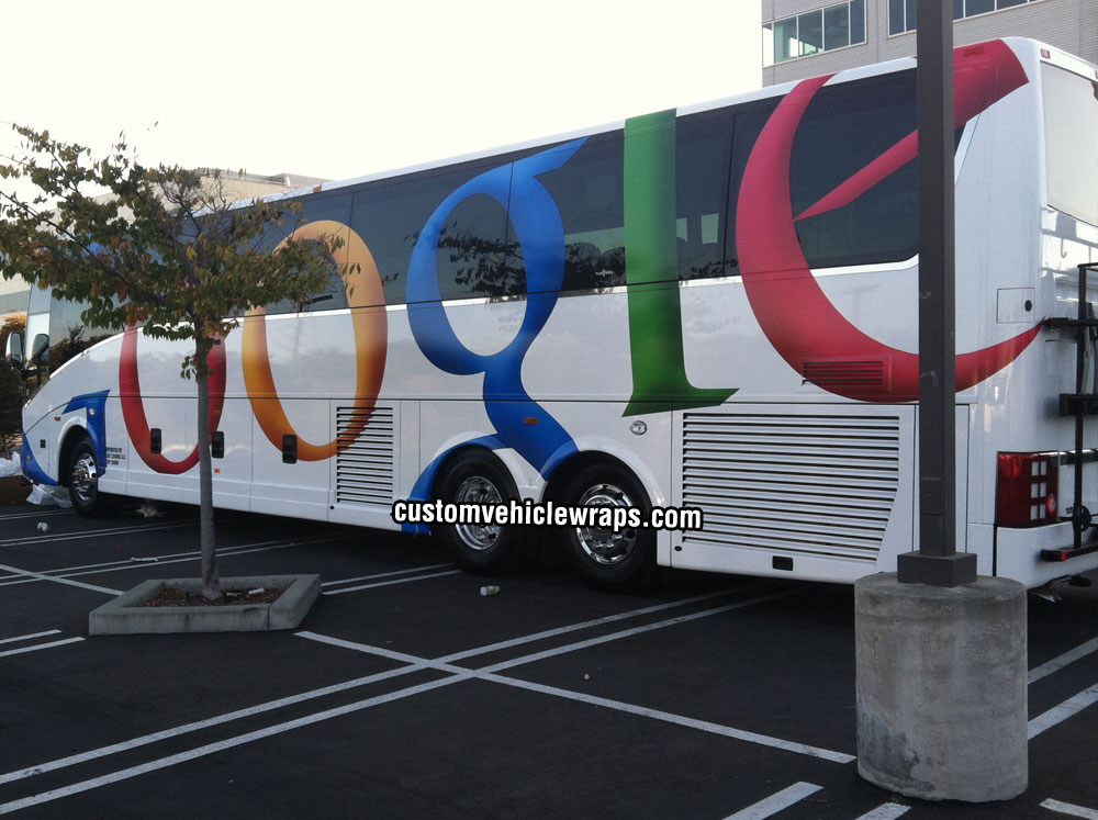 Bus Wrap for Google’s Campus – Custom Vehicle Wraps