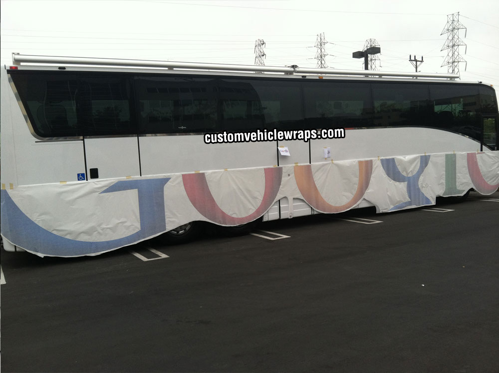 Bus Wrap for Google’s Campus – Custom Vehicle Wraps