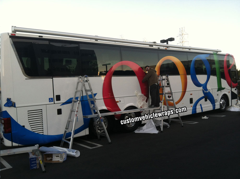 Bus Wrap for Google’s Campus – Custom Vehicle Wraps
