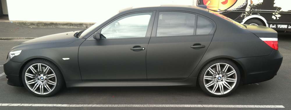 Matte Black Vinyl Wrap for BMW – Custom Vehicle Wraps