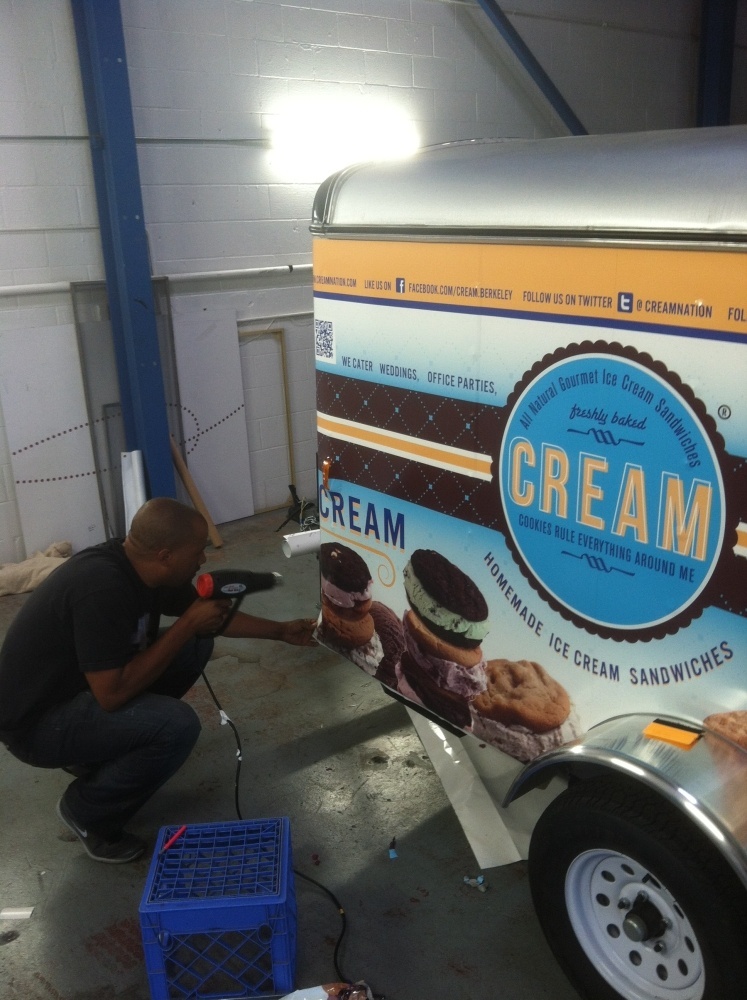 Cream Catering Wrap – Custom Vehicle Wraps