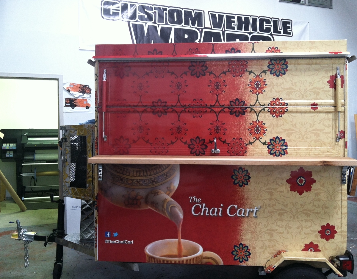 chai cart wrap – Custom Vehicle Wraps