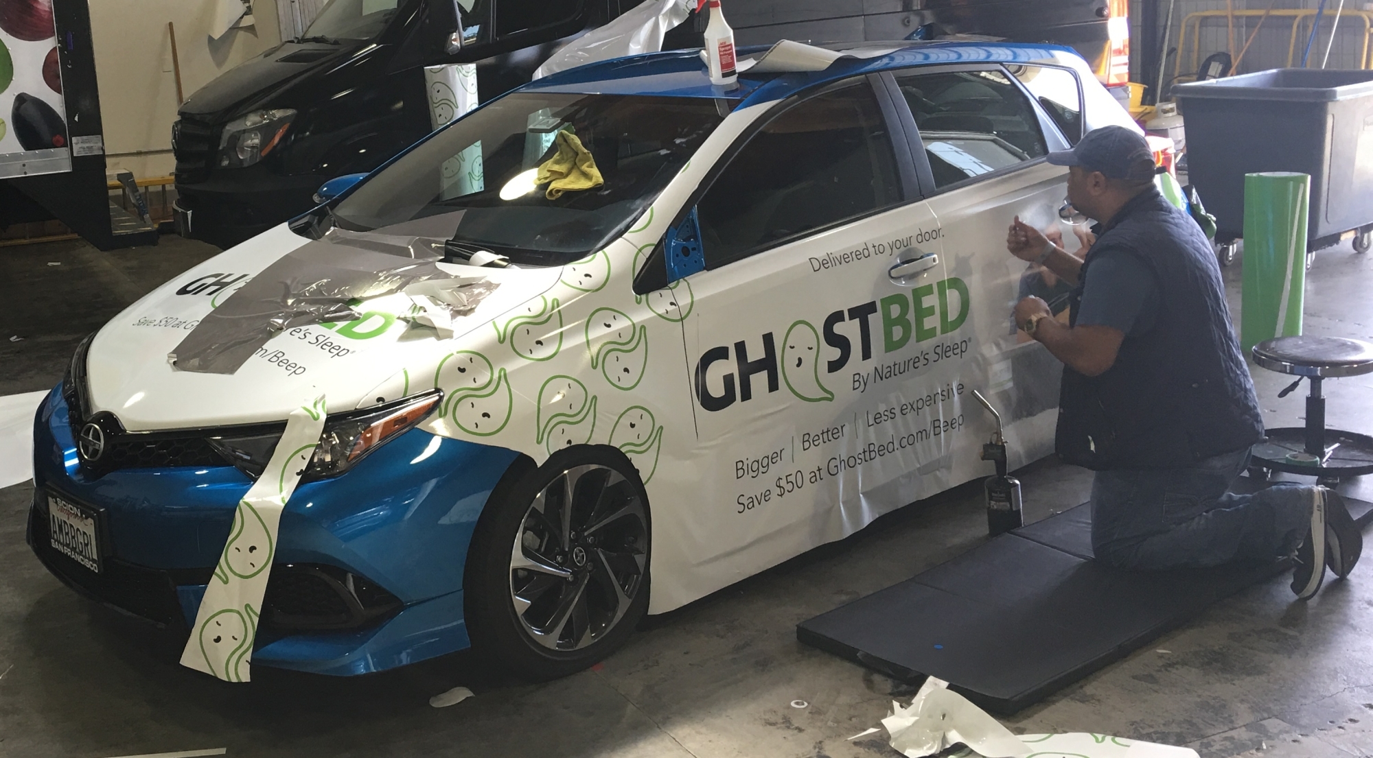 GhostBed Fleet Wraps – Custom Vehicle Wraps