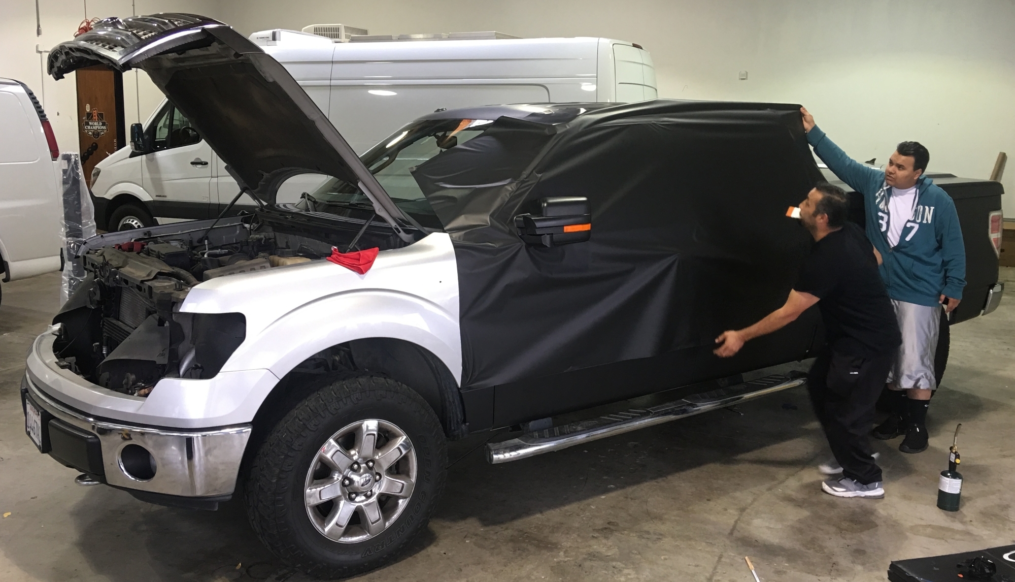 Ford F-150 Matte Black Truck Wrap – Custom Vehicle Wraps