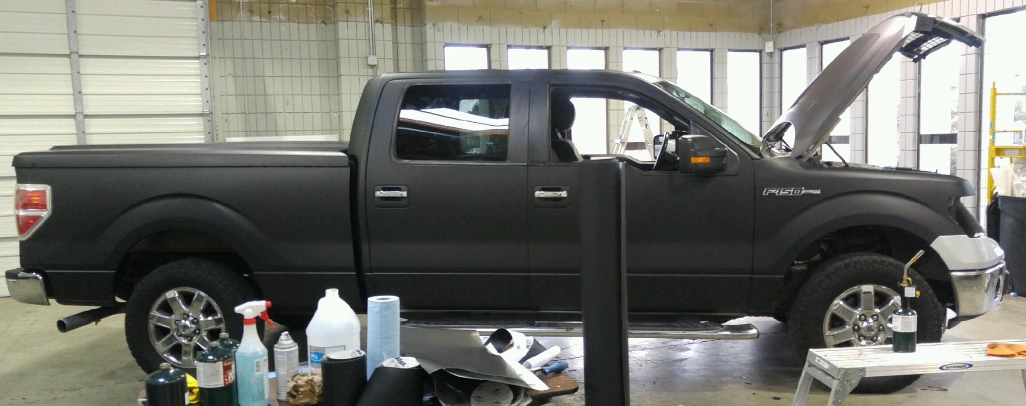 Ford F-150 Matte Black Truck Wrap – Custom Vehicle Wraps