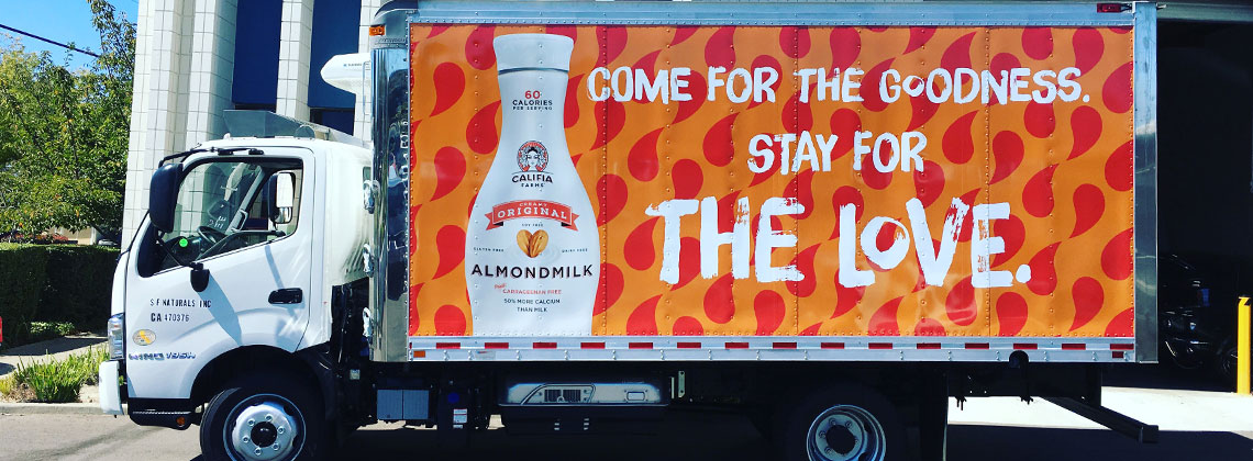 Almond Milk Truck Wrap – Custom Vehicle Wraps