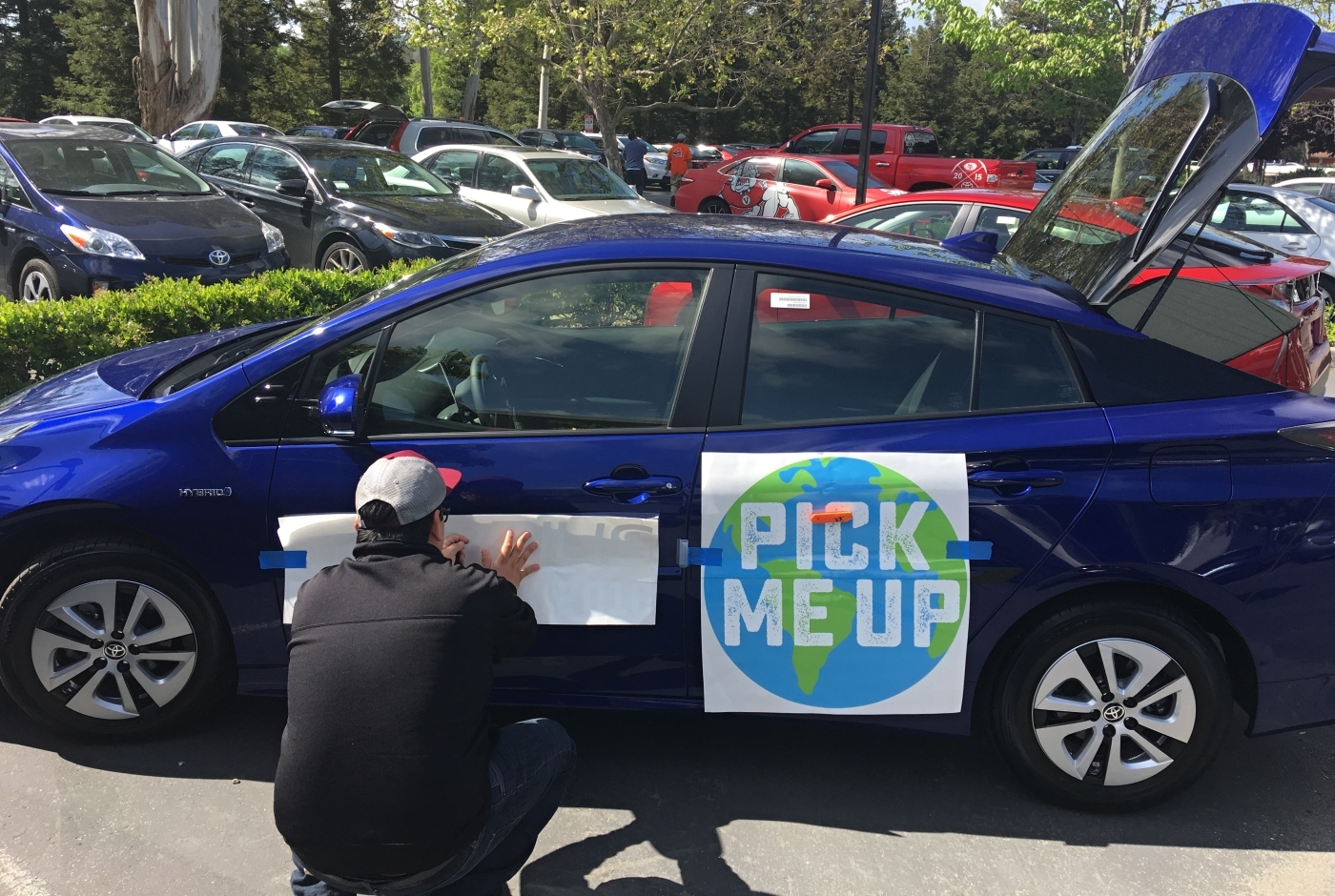 Car Wrap for Earth Week Toyota Prius Fleet – Custom Vehicle Wraps