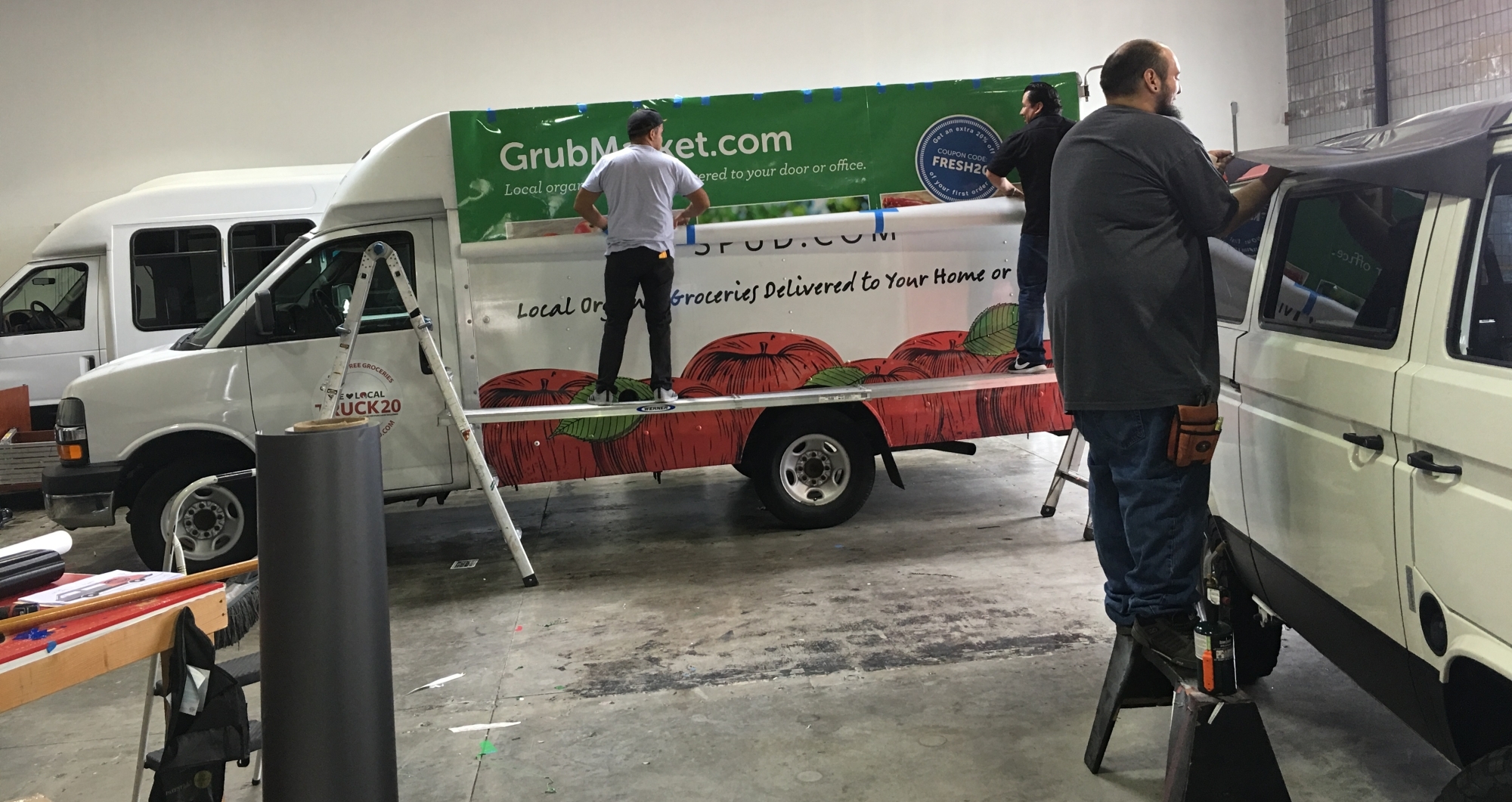 GrubMarket Delivery Van Wrap – Custom Vehicle Wraps