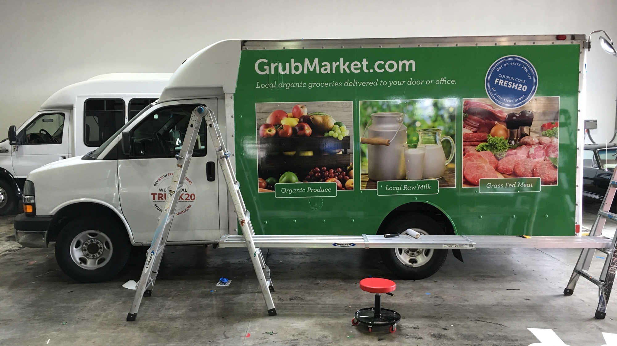 GrubMarket Delivery Van Wrap – Custom Vehicle Wraps