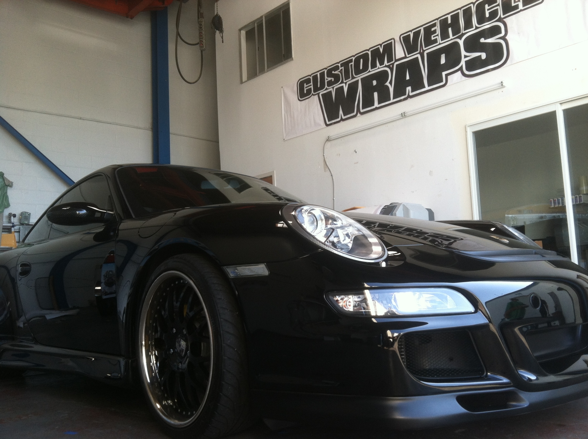 Matte Black Porsche Wrap – Custom Vehicle Wraps