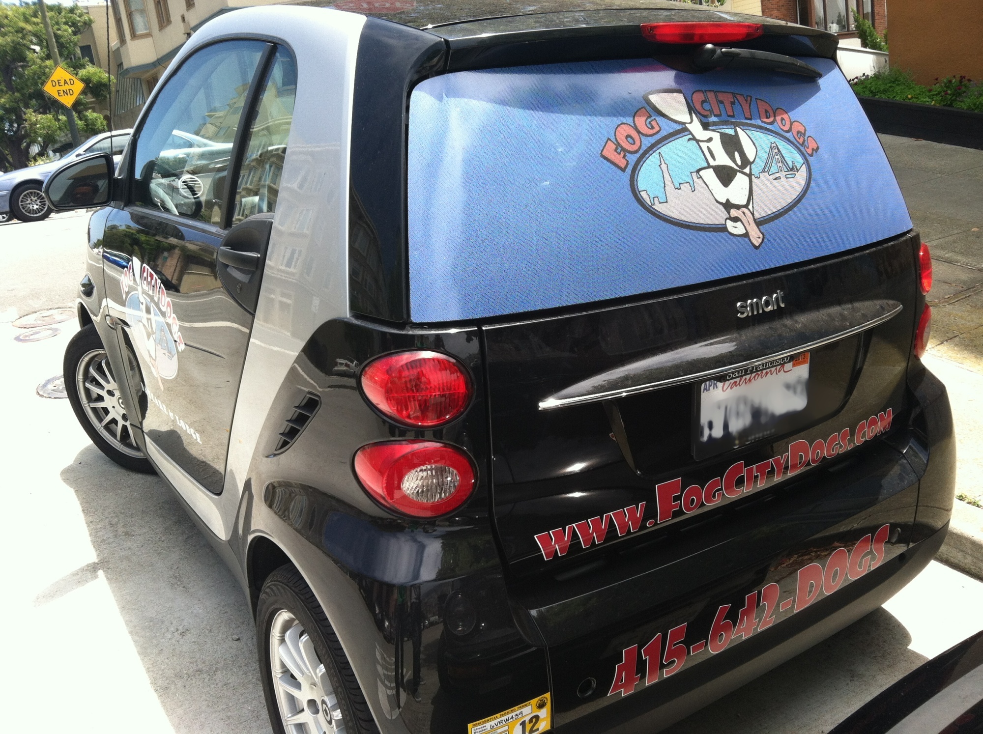 Fog City Grooming Smart Car Wraps – Custom Vehicle Wraps
