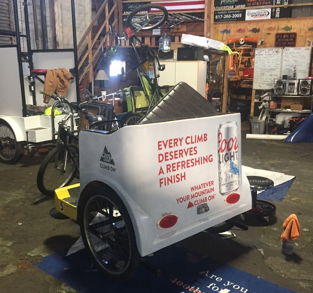 Bike Cart Wraps Advertising Coors Light – Custom Vehicle Wraps