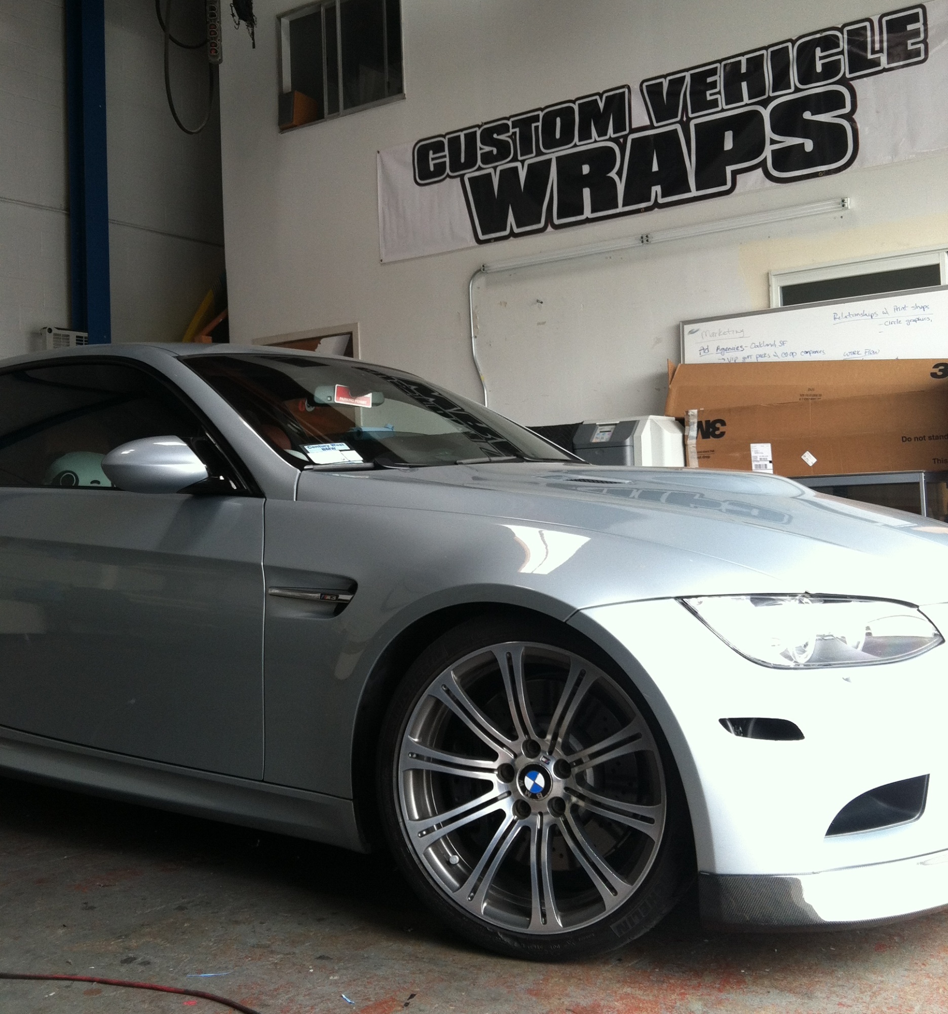 Matte Black Wrap for Silver BMW – Custom Vehicle Wraps