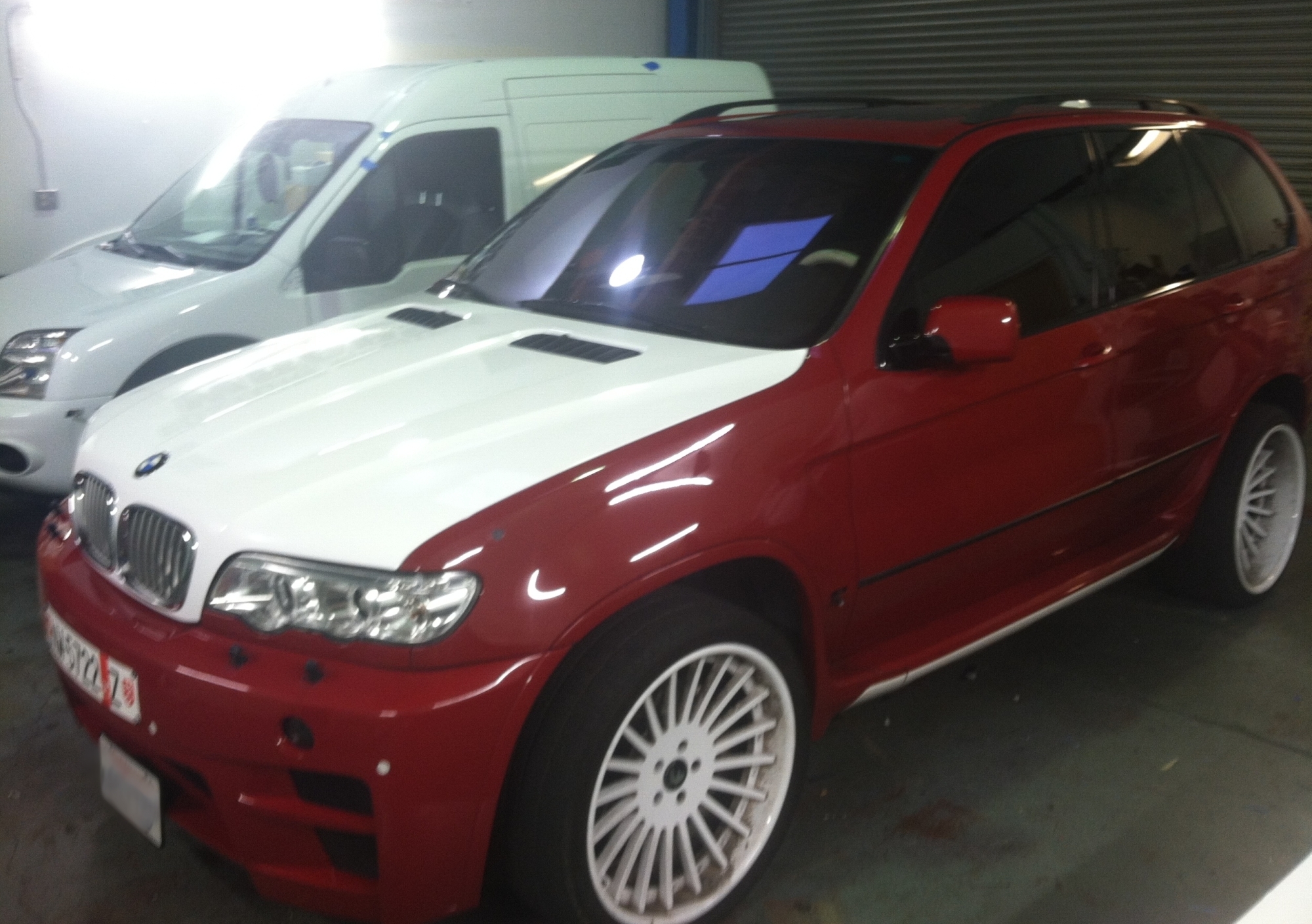 Color Change for BMW Suv (Red to White) – Custom Vehicle Wraps