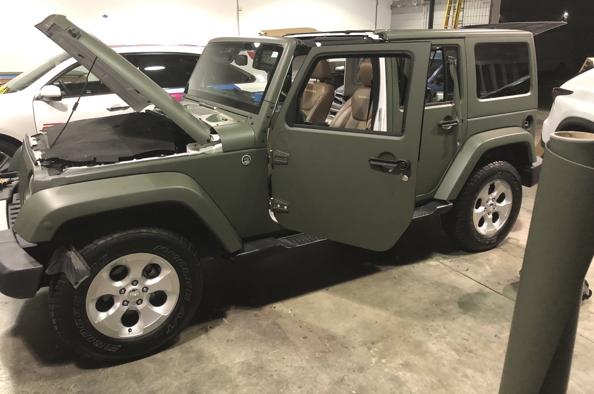 Military Green Matte Wrap for Jeep – Custom Vehicle Wraps