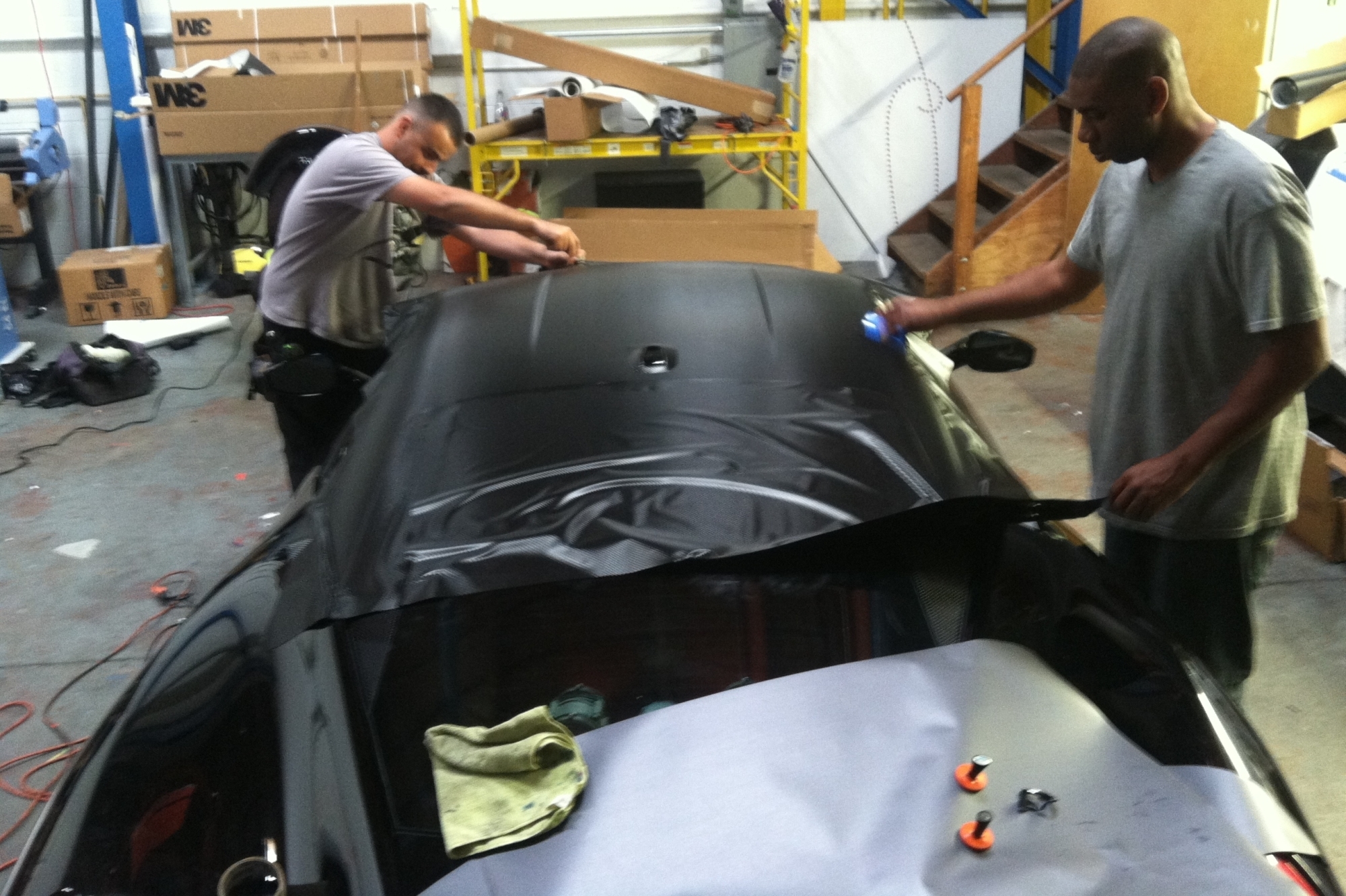 Matte Grey Ferrari Wrap – Custom Vehicle Wraps