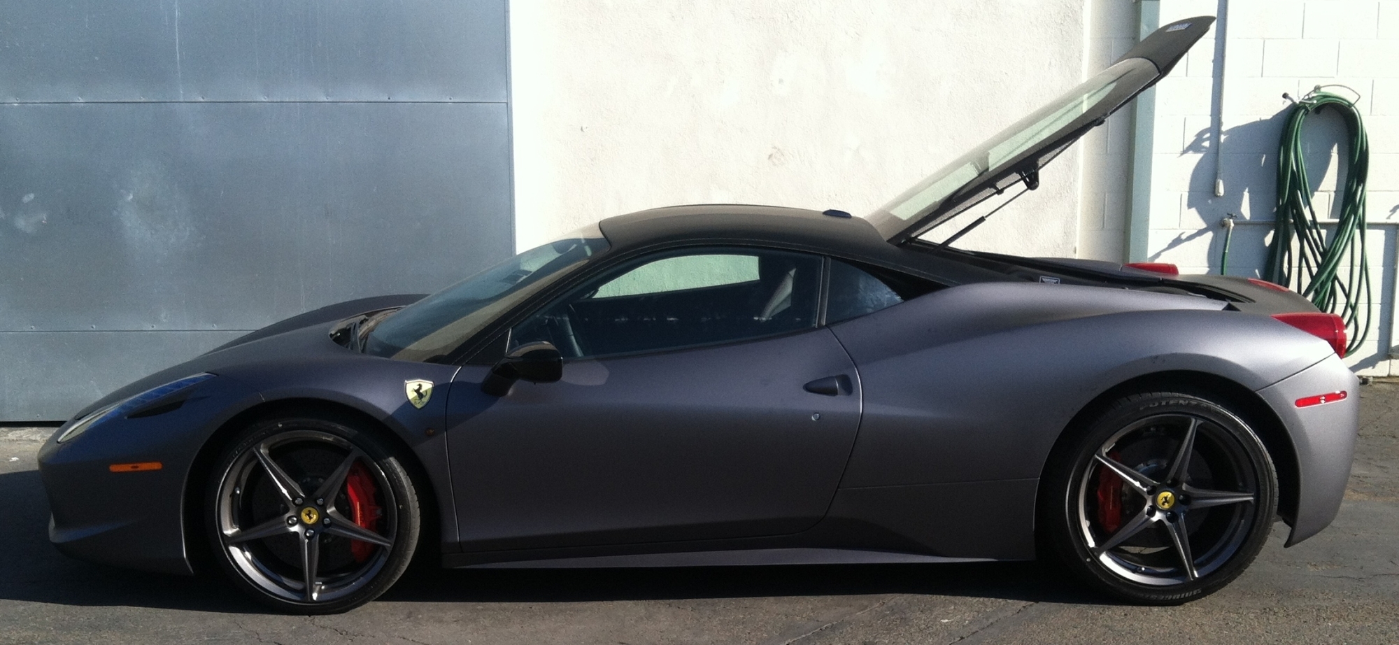 Ferrari Matte Grey Wrap-24 – Custom Vehicle Wraps