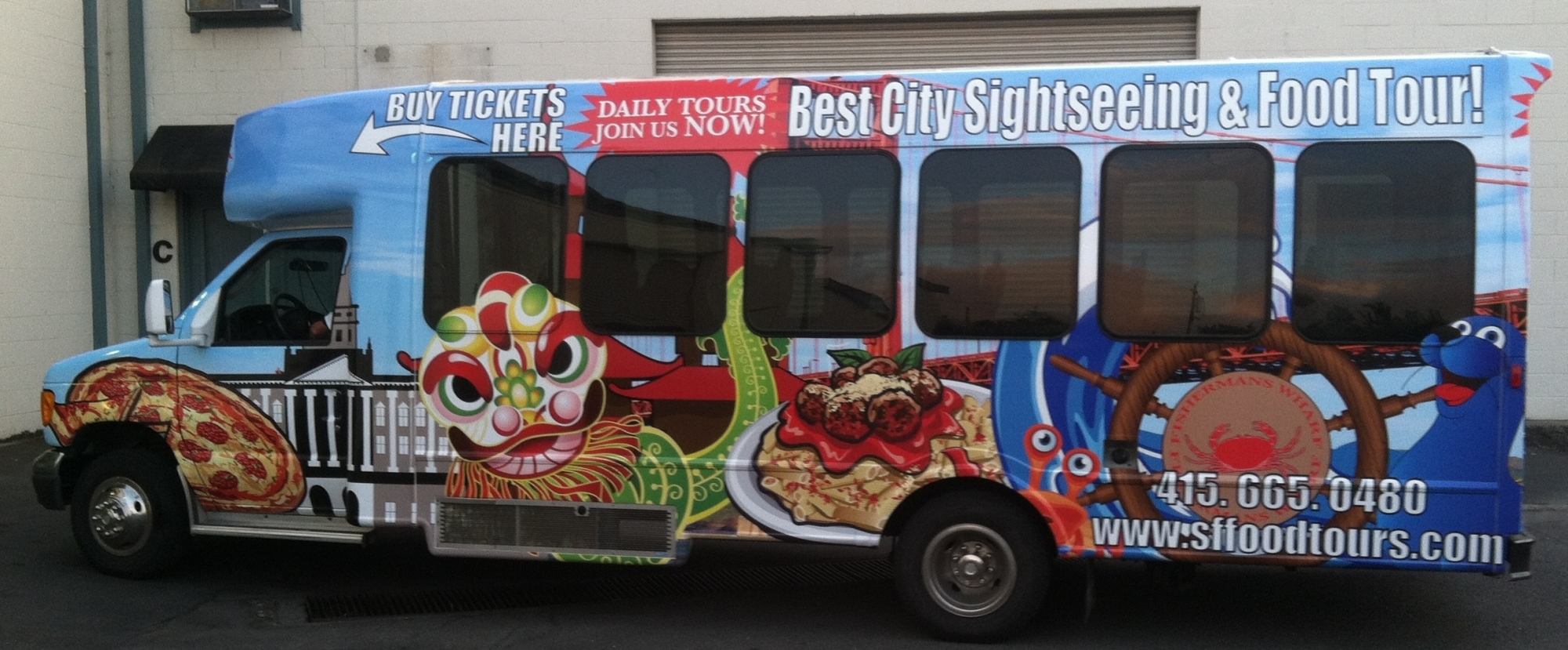 sffoodtours bus wrap-04 – Custom Vehicle Wraps