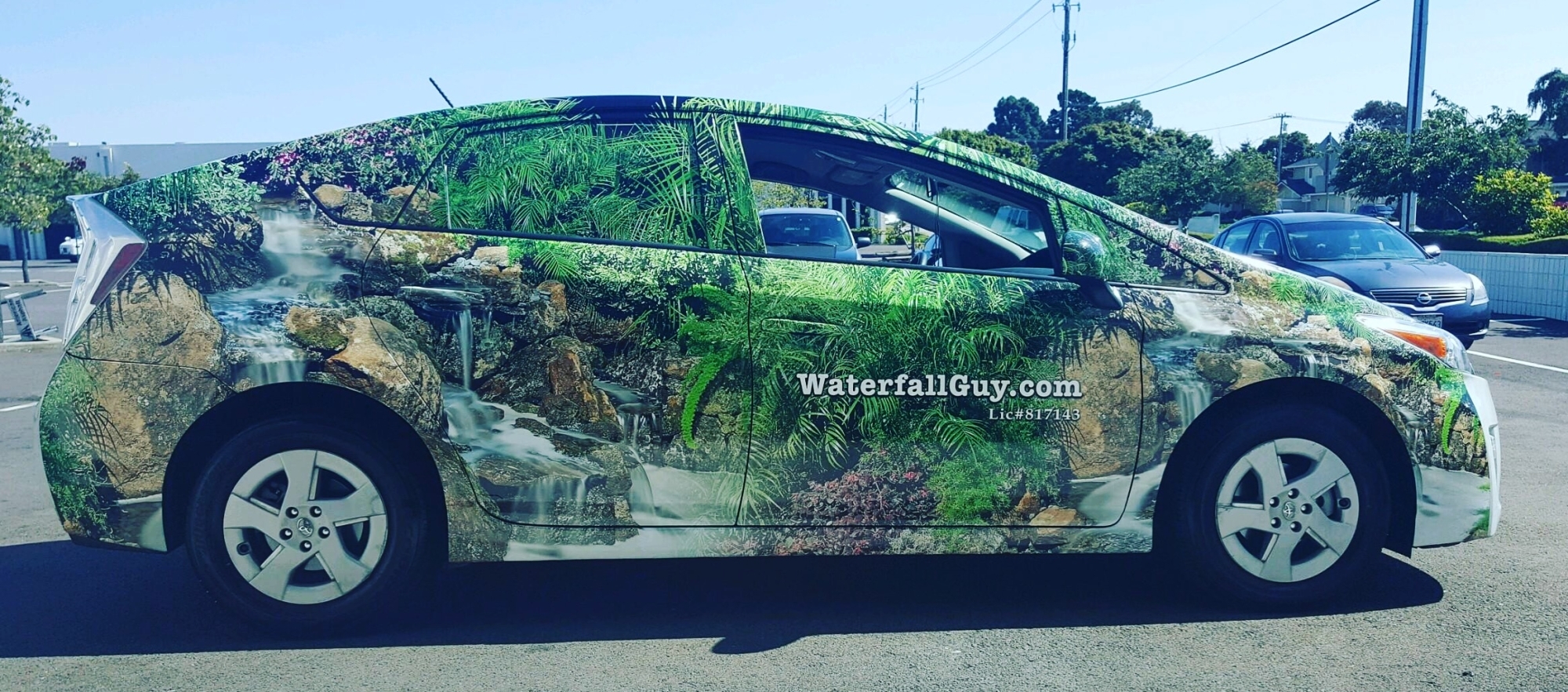 Prius Wrap for Waterfall Guy – Custom Vehicle Wraps