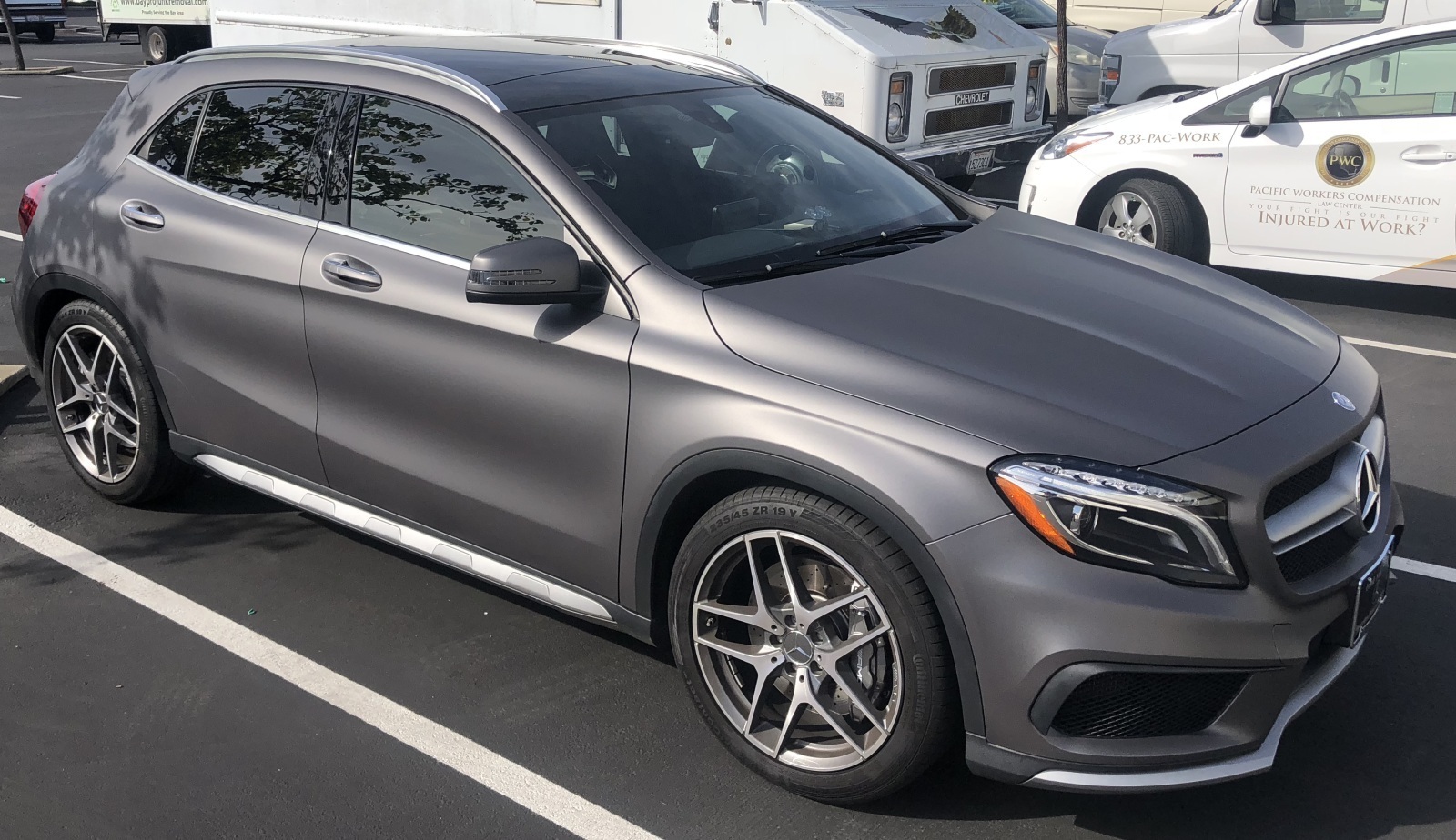 Matte Grey Mercedes Car Wrap – Custom Vehicle Wraps