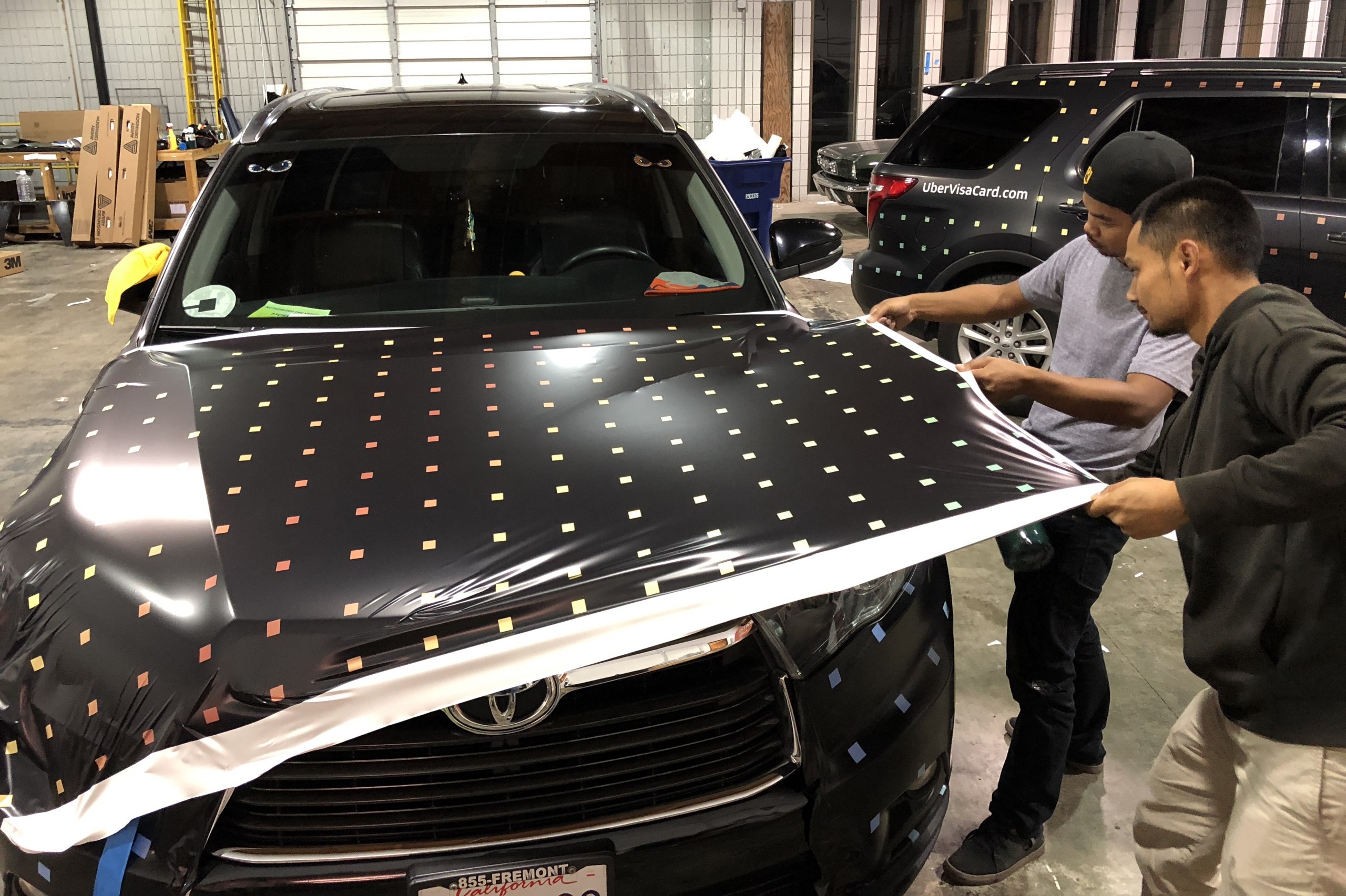 Fleet Wrap Promo for Uber Visa Card – Custom Vehicle Wraps