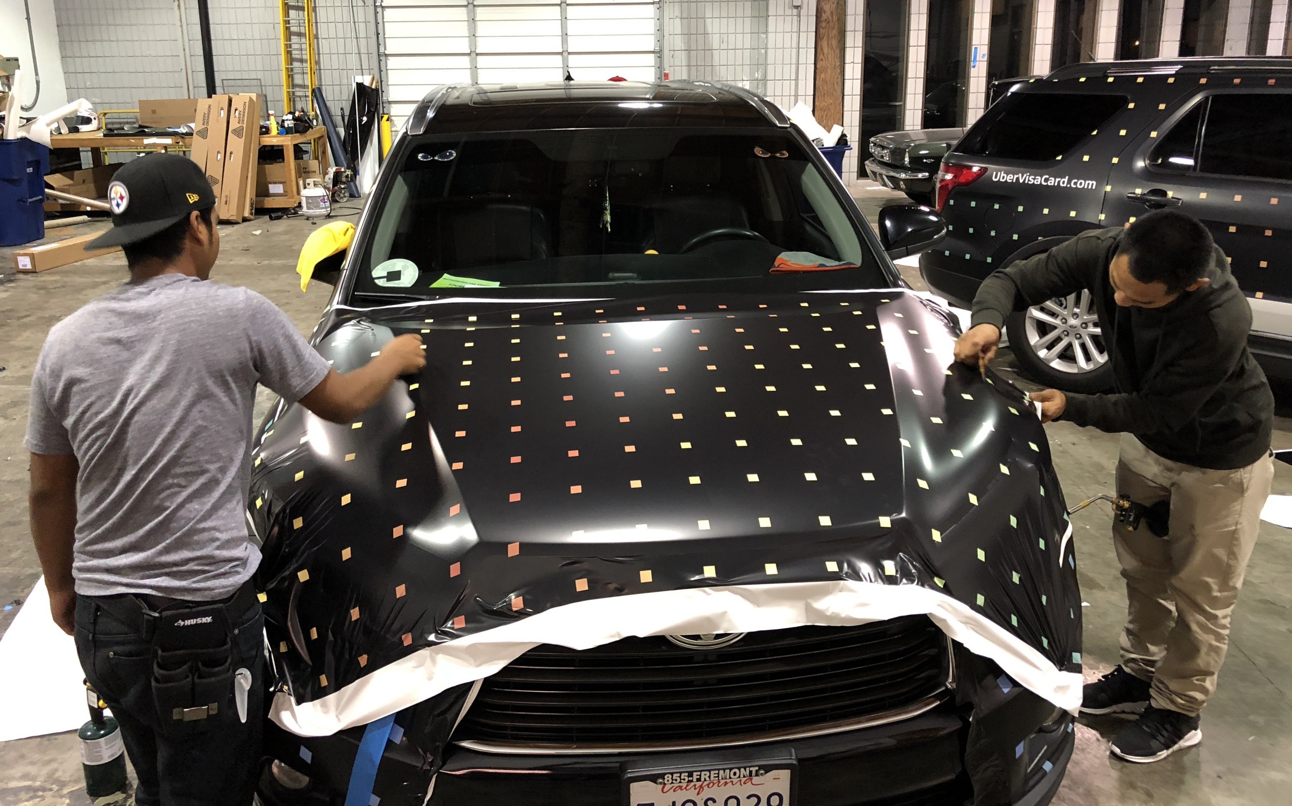 Fleet Wrap Promo for Uber Visa Card – Custom Vehicle Wraps