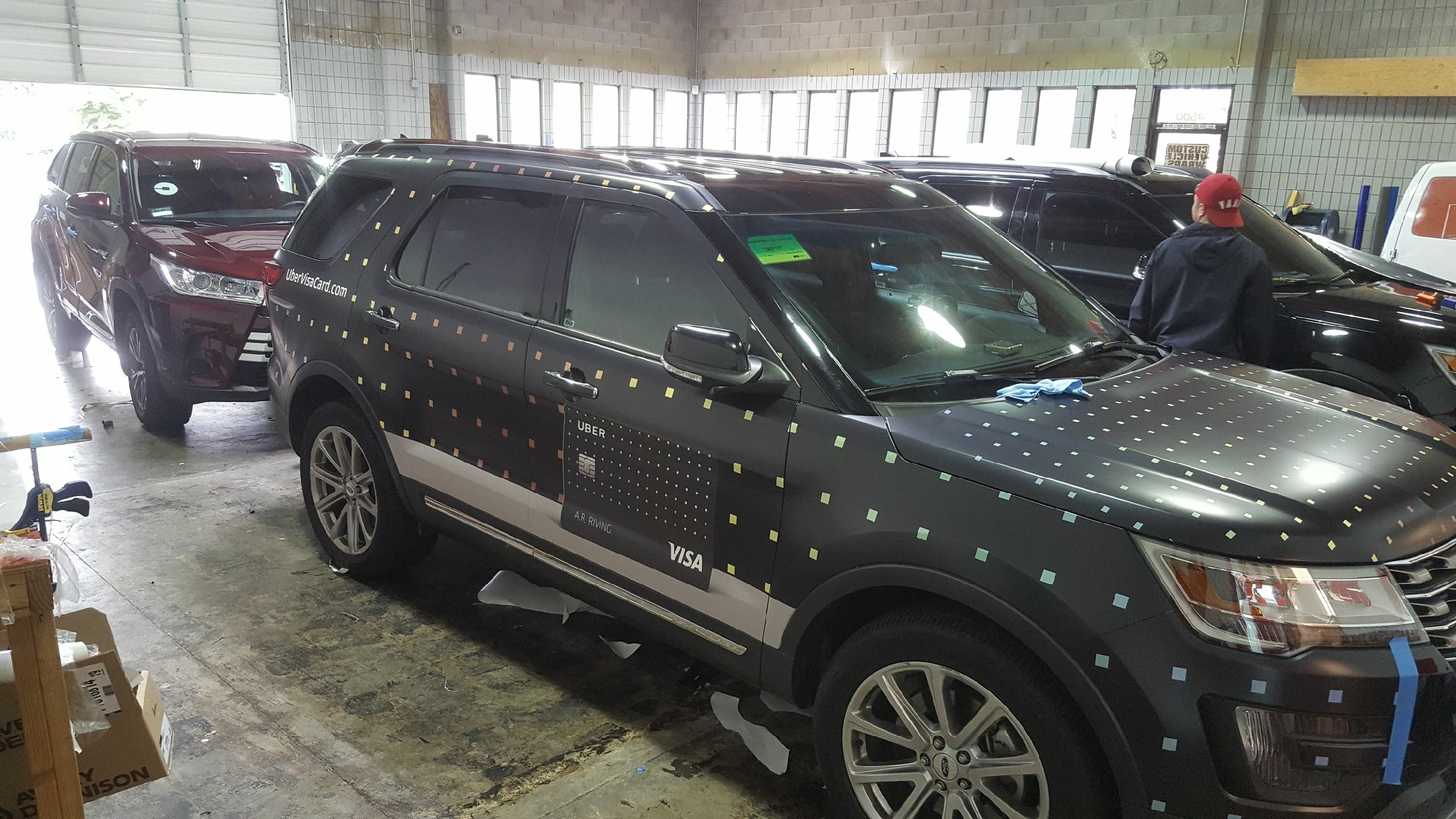 Fleet Wrap Promo for Uber Visa Card – Custom Vehicle Wraps