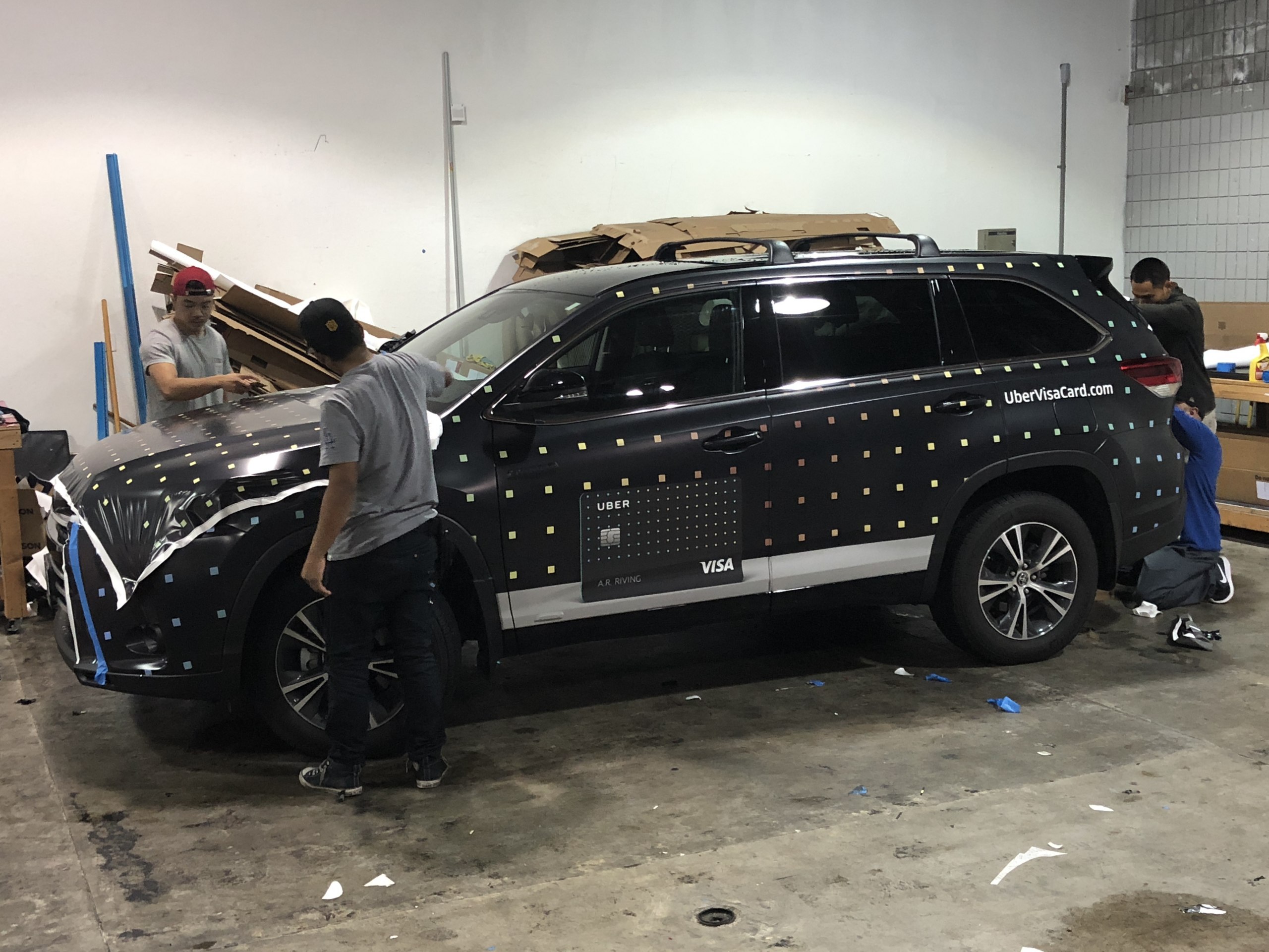 Fleet Wrap Promo for Uber Visa Card – Custom Vehicle Wraps