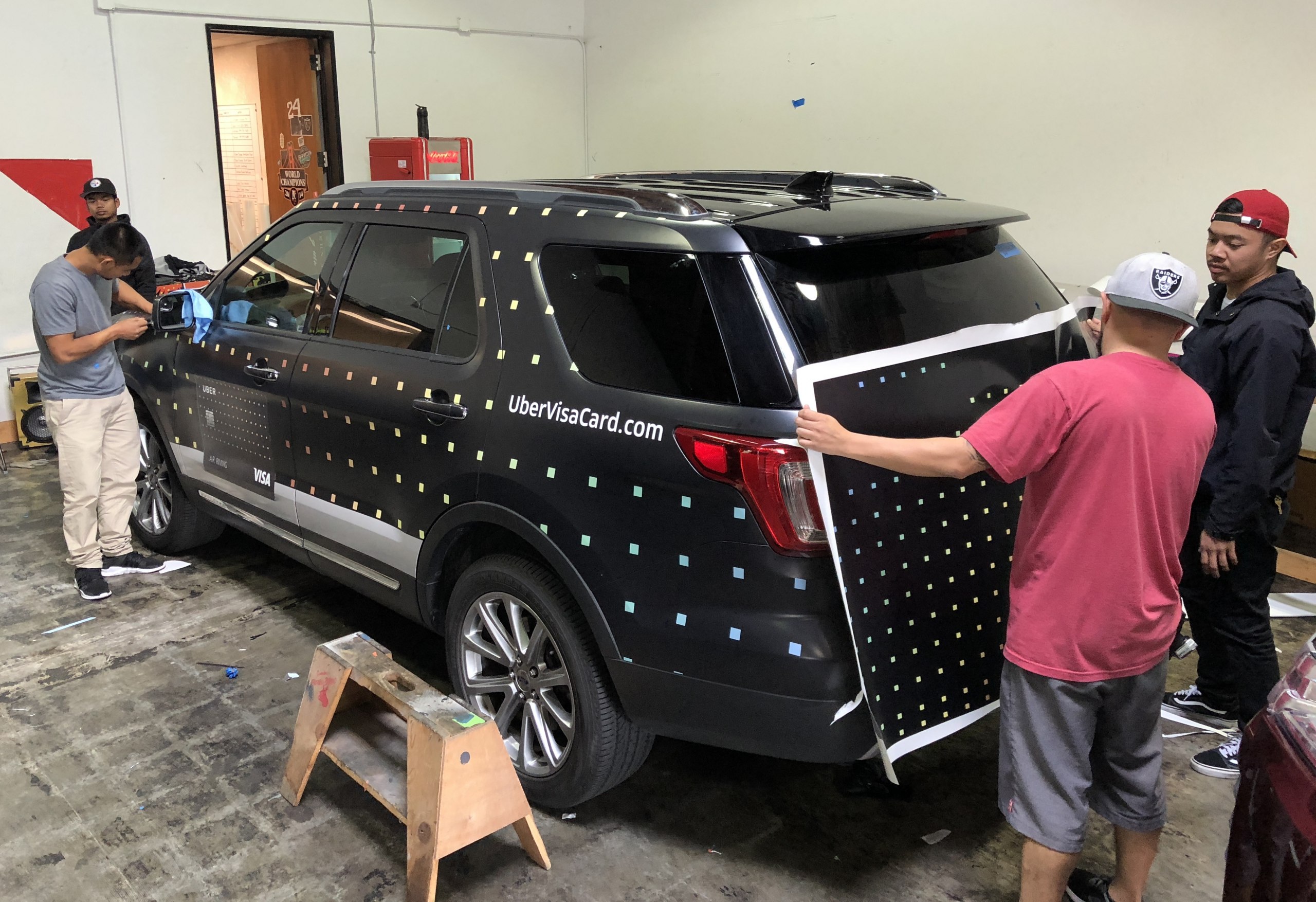 Fleet Wrap Promo for Uber Visa Card – Custom Vehicle Wraps