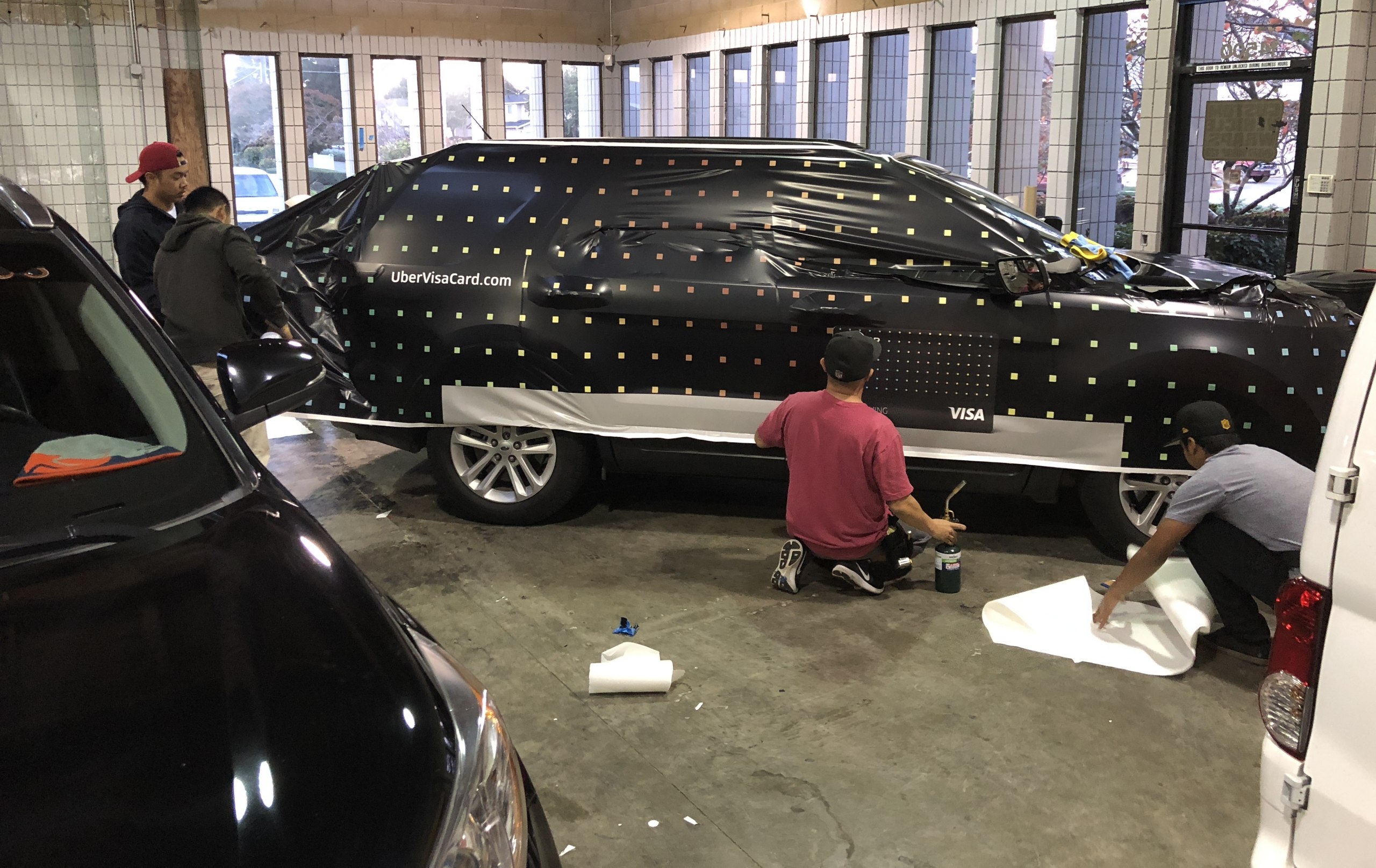 Fleet Wrap Promo for Uber Visa Card – Custom Vehicle Wraps
