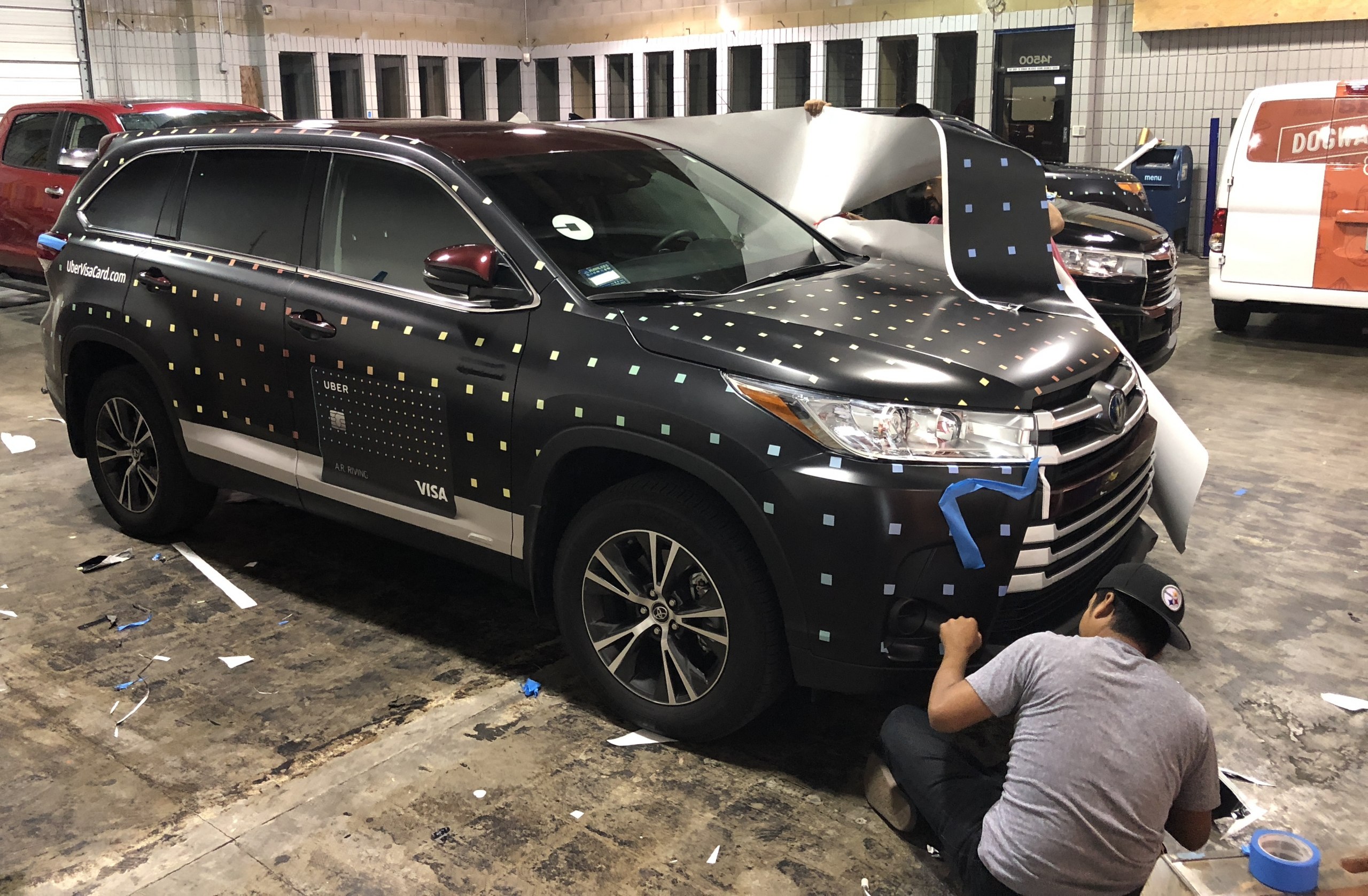 Fleet Wrap Promo for Uber Visa Card – Custom Vehicle Wraps