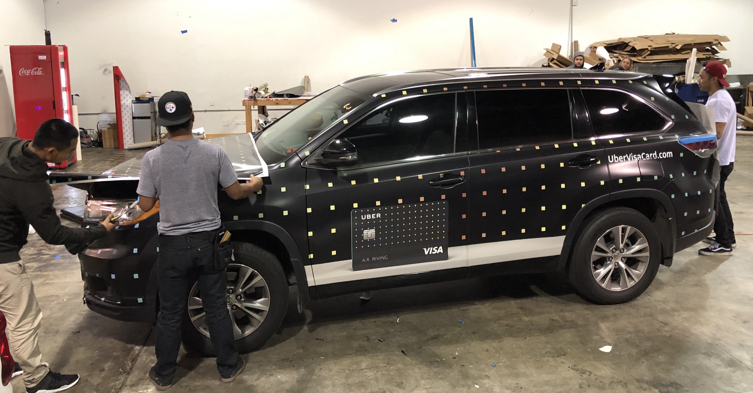 Fleet Wrap Promo for Uber Visa Card – Custom Vehicle Wraps